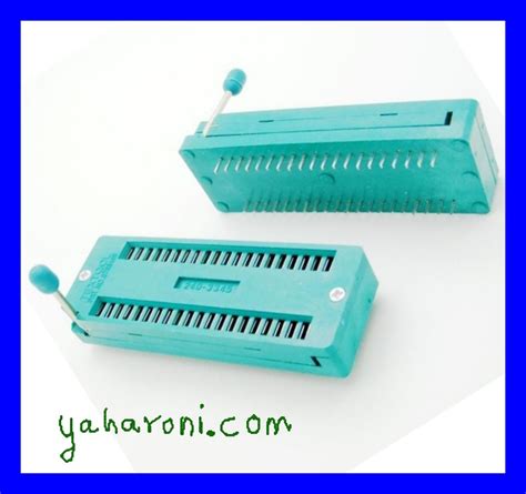 תושבת עם מנוף ZIF DIP40 פרויקט הנדסאי אלקטרוניקה