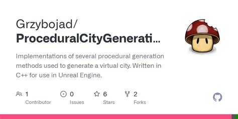 Github Grzybojadproceduralcitygeneration Implementations Of Several Procedural Generation