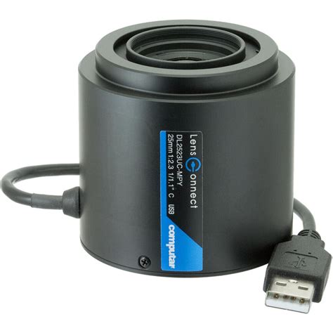 Computar C Mount Lensconnect 25mm Fixed Focal Lens Dl2523uc Mpy