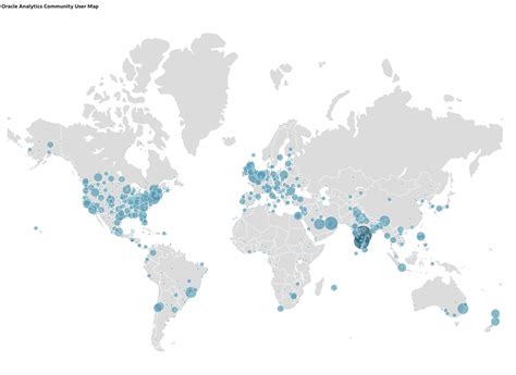 Oracle Analytics Community Users Map — Oracle