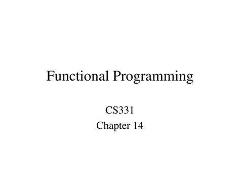 Ppt Functional Programming And Lambda Calculus Powerpoint Presentation Id9110196