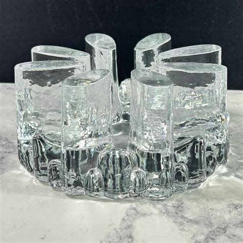 Vintage Bel Mondo Glass Teapot Warmer West Germany Art Glass Tealight
