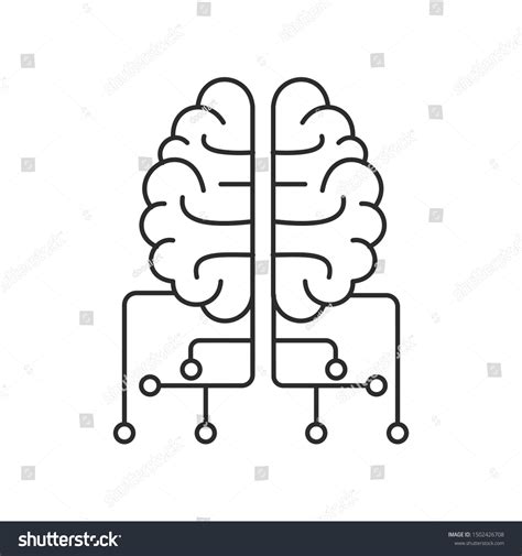 Artificial Intelligence Ai Icon Thin Line Stock Vector Royalty Free Shutterstock