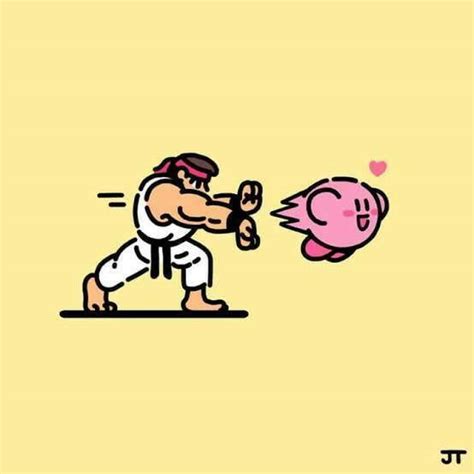 Stl File Ryu And Kirby 👽・3d Print Design To Download・cults