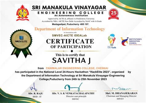 Savitha Jayaram On Linkedin Participated In The National Level 24 Hrs