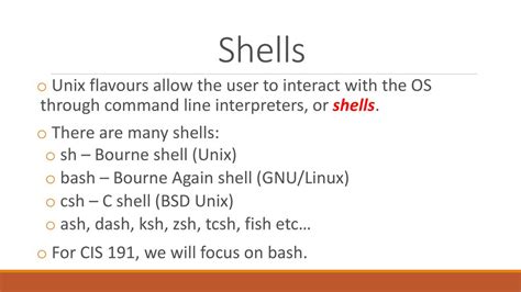 cis 191 linux and unix skills ppt download