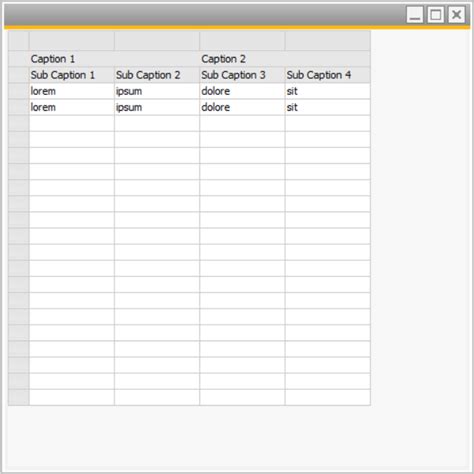 solved grouped header columns for grid or matrix sap community