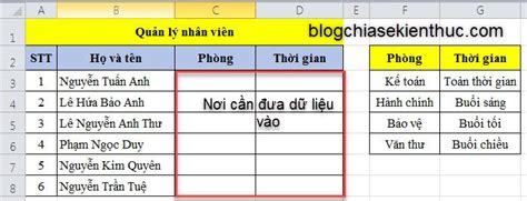 Tạo Combobox Kiểm Soát Dữ Liệu Nhập Vào Excel
