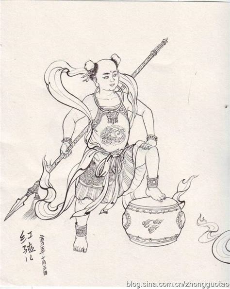 工筆畫 白描圖譜之西遊記與封神榜 每日頭條
