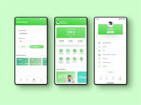 Telecom Service Self Care App Ui Design By Amir Islam On Dribbble