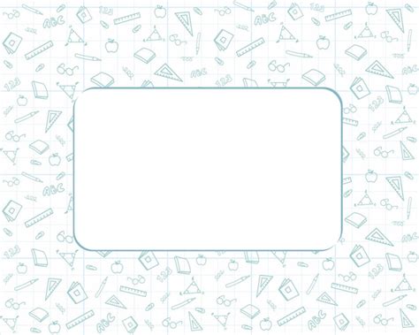 Premium Vector Seamless Pattern School Elements On Background Of