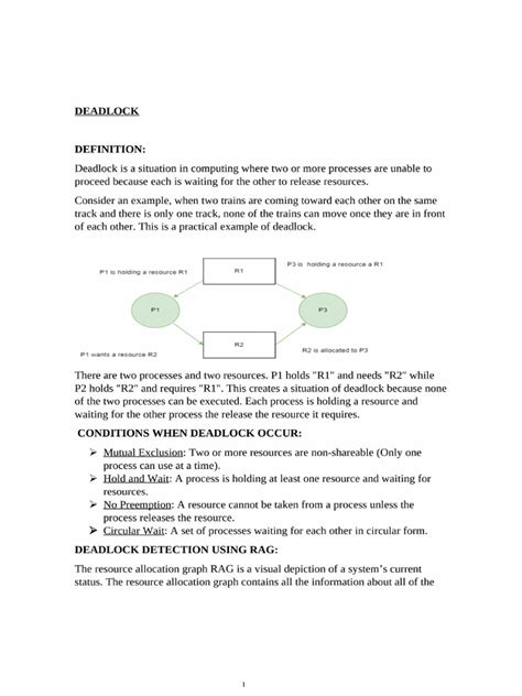 deadlock pdf