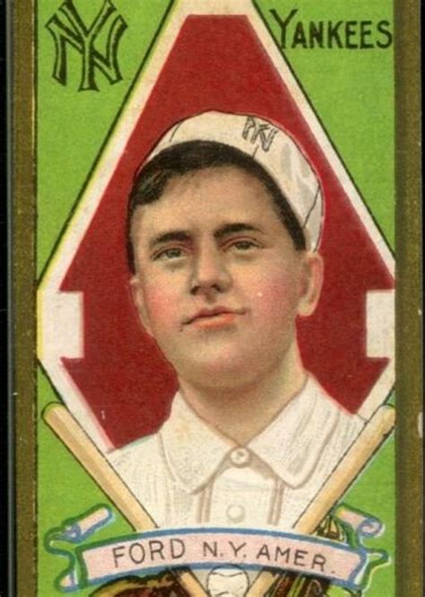 Russ Ford 1911 T205 Gold Border Base White Cap Price Guide Sports