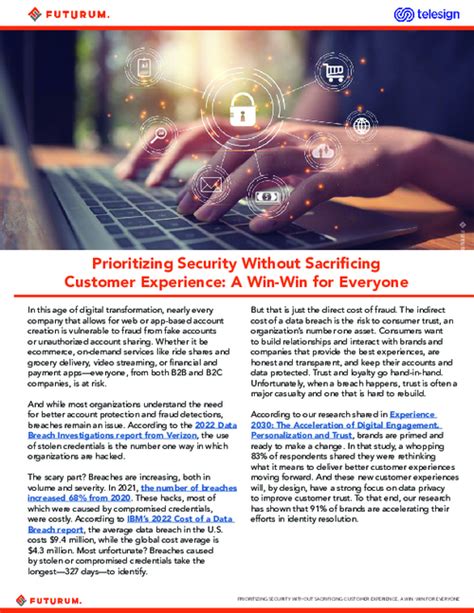 Prioritizing Security Without Sacrificing Customer Experience A Win