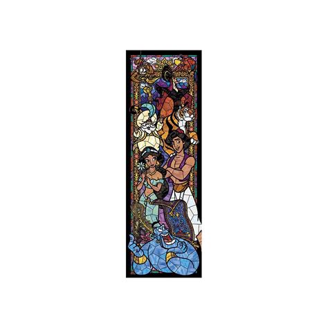 Tenyo Disney Aladdin 456 Piece Stained Glass Jigsaw Puzzle Dsg 456 737
