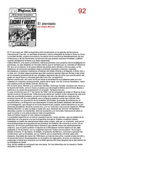 Atentado En La Embajada De Israel Pdf
