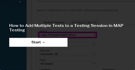 How To Add Multiple Tests To A Testing Session In Map Testing