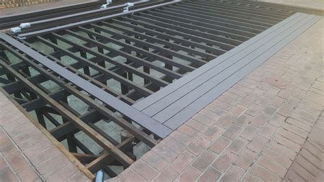 Start Of WPC Installation On Exterior Deck