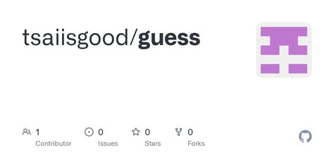 Github Tsaiisgoodguess
