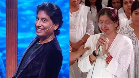 Raju Srivastavas Wife Breaks Down At His Prayer Meet In Mumbai Says
