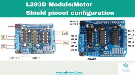 Arduino Motor Shield Pinout