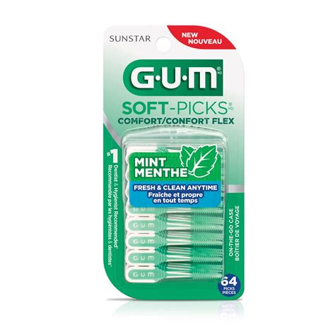 Gum® Soft Picks® Comfort Flex Rubber Picks With Flexible Neck