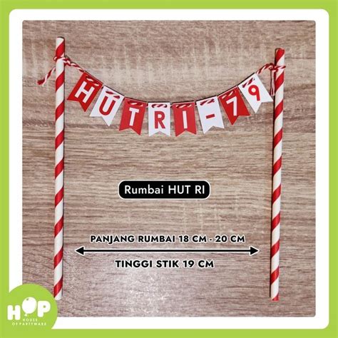 Jual Allthebest Topper Rumbai Hut Ri Bendera Merah Putih 17 Agustus