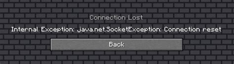 minecraft realms connection reset error code r admincraft
