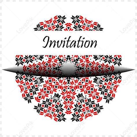 카드 초대 깃발을 우크라이나 자수 원활한 모드한 바퀴붉은 Png 일러스트 무료 다운로드 Lovepik