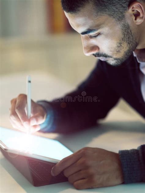 Designer Man Sketch And Tablet In Office For Work In Creative Industry