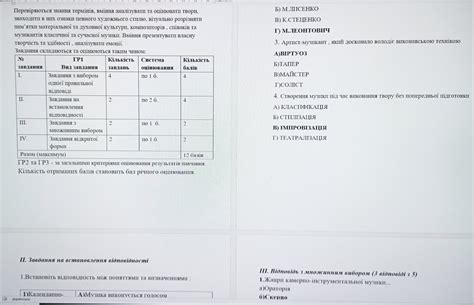 ПІДСУМКОВІ КОНТРОЛЬНІ РОБОТИ З МУЗИЧНОГО МИСТЕЦТВА за ГР 5 6 7 кл інтегрований курс Л