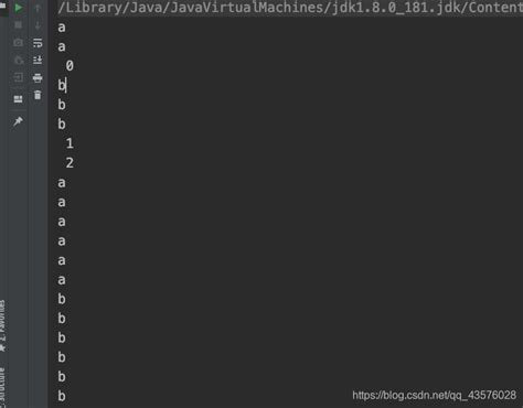Java多线程入门（一）——在屏幕上交替打印数字、字母java创建三个线程一个线程打印 100个a一个线程打印 100 个 B 一个
