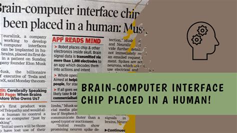 Brain Computer Interface Chip Placed In A Human