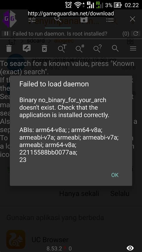 Help Gameguardian Failed To Load Daemon Help Gameguardian