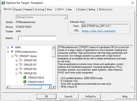 Keil V5stm32f103c8t6stlink软硬件配置及程序烧录stm32f103c8t6在keil5中怎么找 Csdn博客
