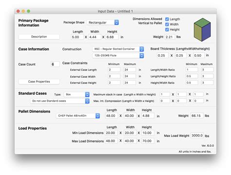 Quick Pallet Maker Basic Container Calculation