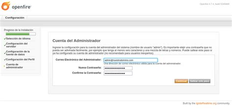 Instalar Servidor De Xmpp Con Openfire En Ubuntu 2204