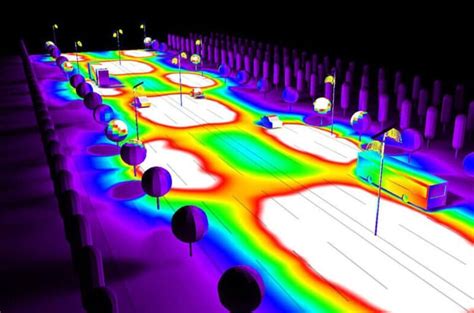 3d Dialux Photometric Simulation Of Solar Light Cmoonlight Solar Street Light