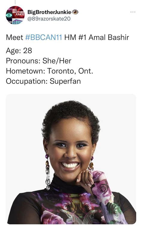 Bbcan11 Update Amal Had To Go Home For Personal Reasons 😭 R Xsomalian