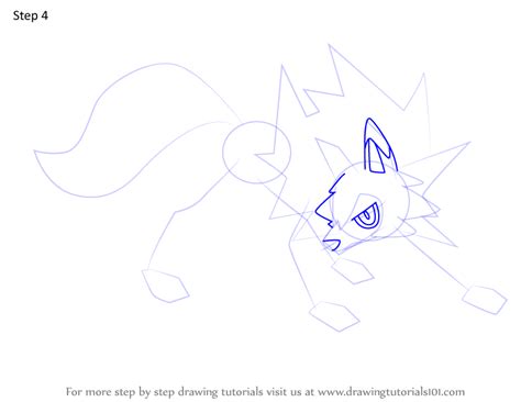 How To Draw Lycanroc Dusk Form From Pokemon Pokemon Step By Step