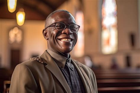 Premium Ai Image African American Minister Protestant Priest Of The