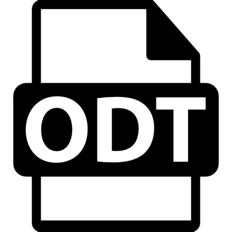 Interface Odt Extension Odt File Format Odt Odt File Odt Symbol Icon