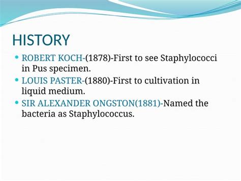 Staphylococcus Introduction History Morphology Ppt