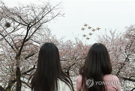 여의도 상공 편대 비행 펼치는 블랙이글스 연합뉴스