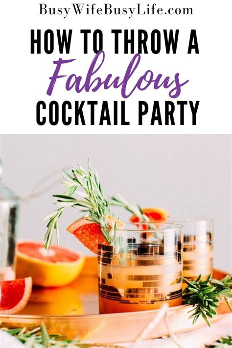 Everything You Need To Throw A Fabulous Cocktail Party Modern Woman Agenda Cocktail Party
