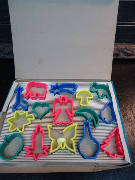 Vintage Made In Germany Cookie Cutters Mini In Neon Etsy