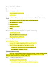 Study Guide EXAM Econ Study Guide EXAM ECON You Need To Understand The