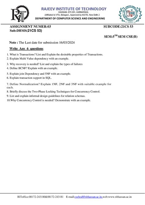 Dbms Assignment 3 240307 154609 Department Of Computer Science And