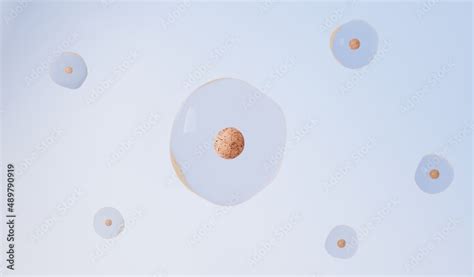 3d Render Helix Complementary Strand Of Dna Of Rna Sequences Genetic Code Or Genome Gene