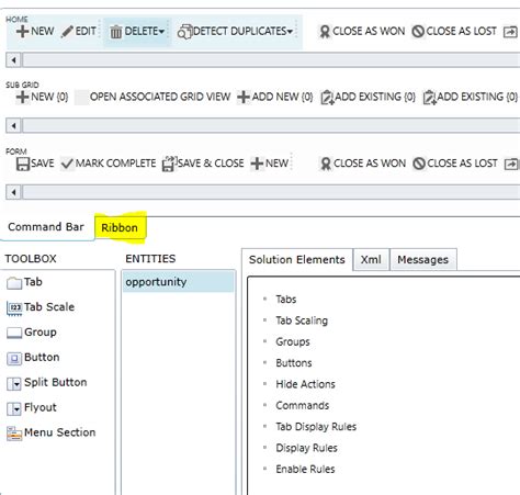Dynamics Customer Engagement Add A Button In CRM Using Ribbonworkbench
